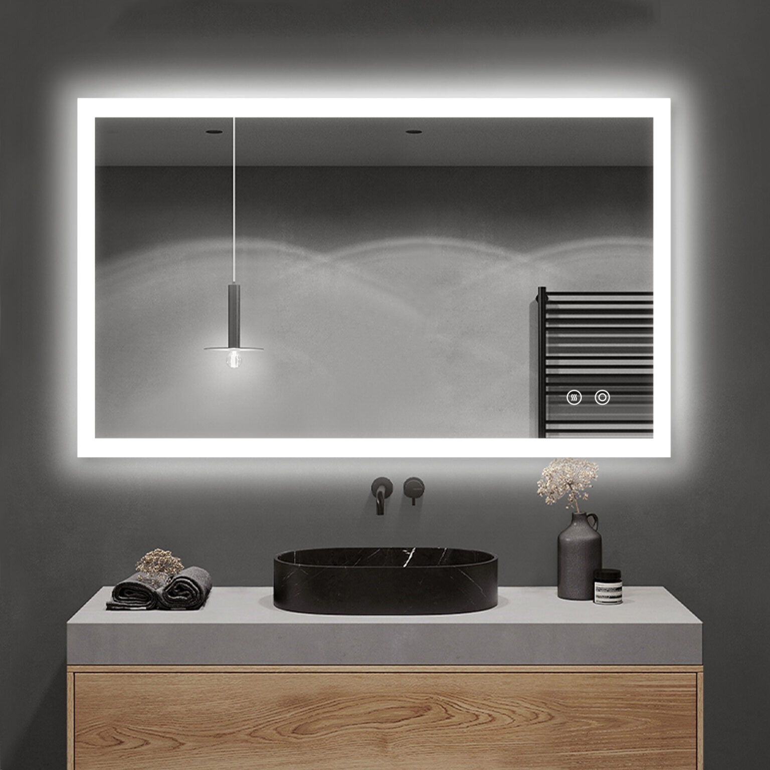 Frameless Backlit Mirror